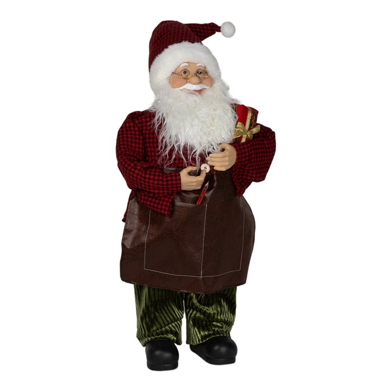Babbo Natale falegname decorativo H 91 cm – Personaggio natalizio ...